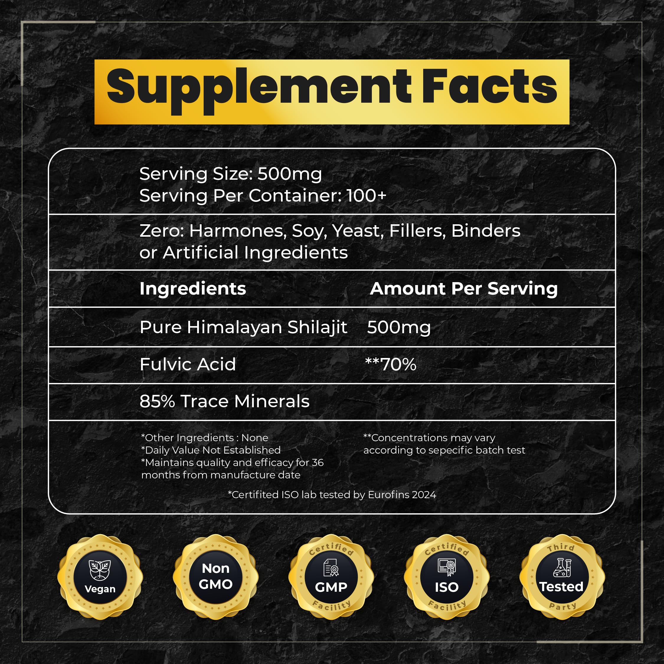 Essential trace minerals for vitality