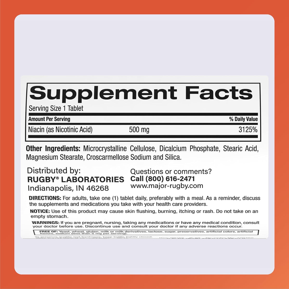 Essential vitamin B3 for wellness