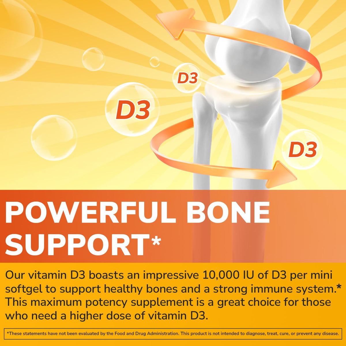 Essential Vitamin D3 for bone health