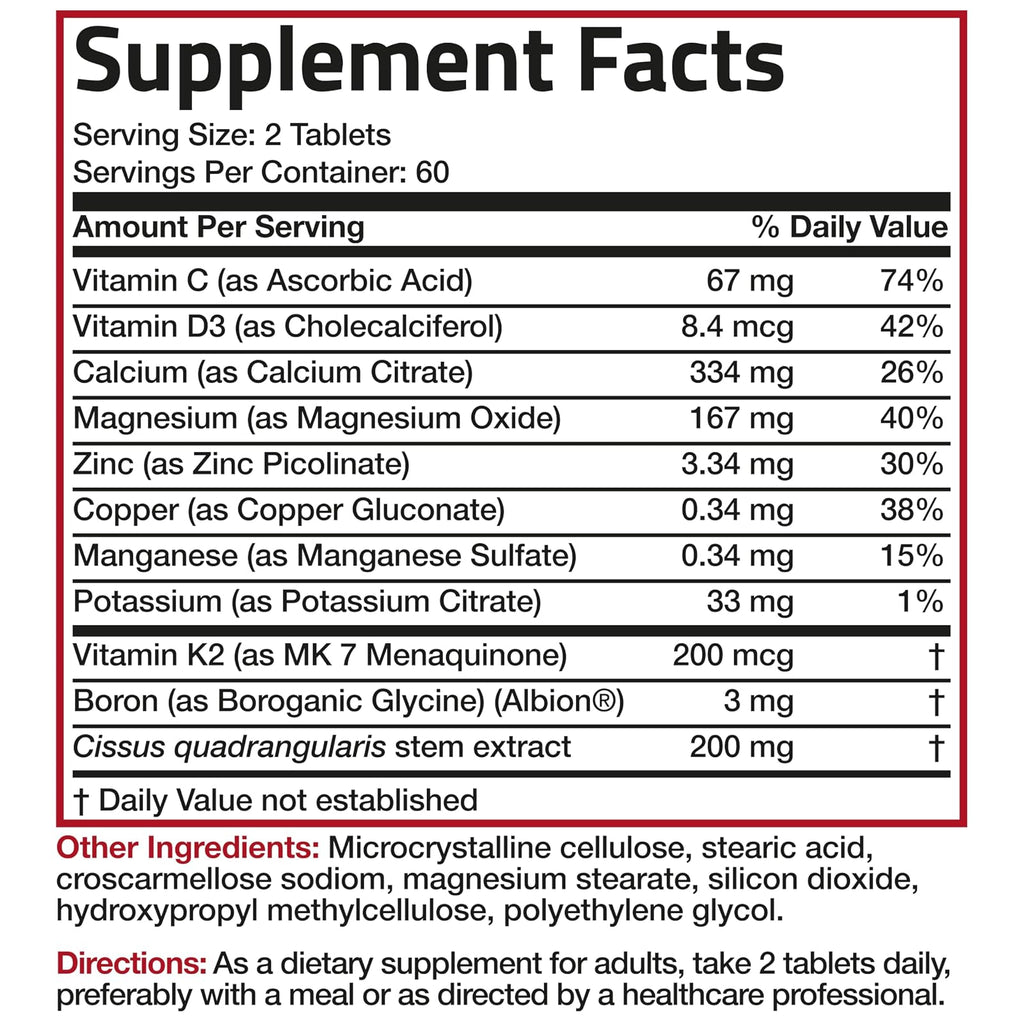 Essential vitamin K for bone density