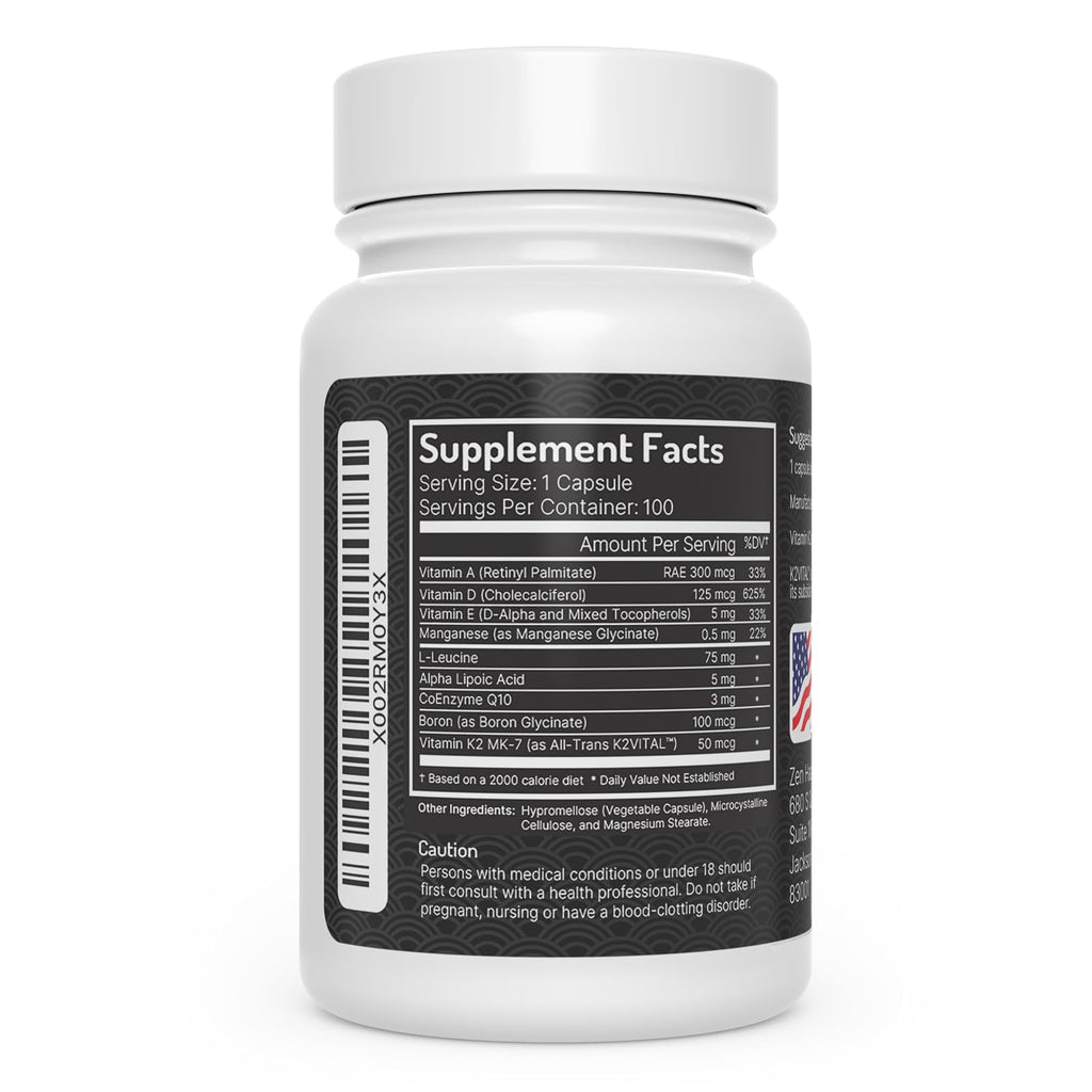 essential vitamins A D3 K2 E blend