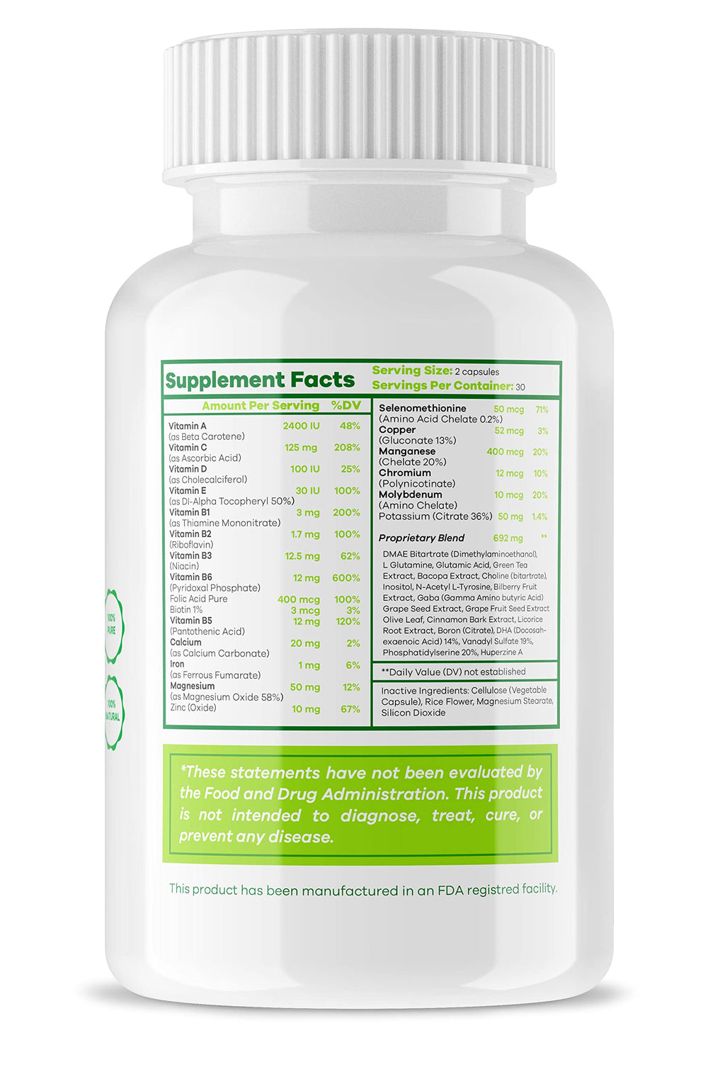 Essential vitamins and minerals blend
