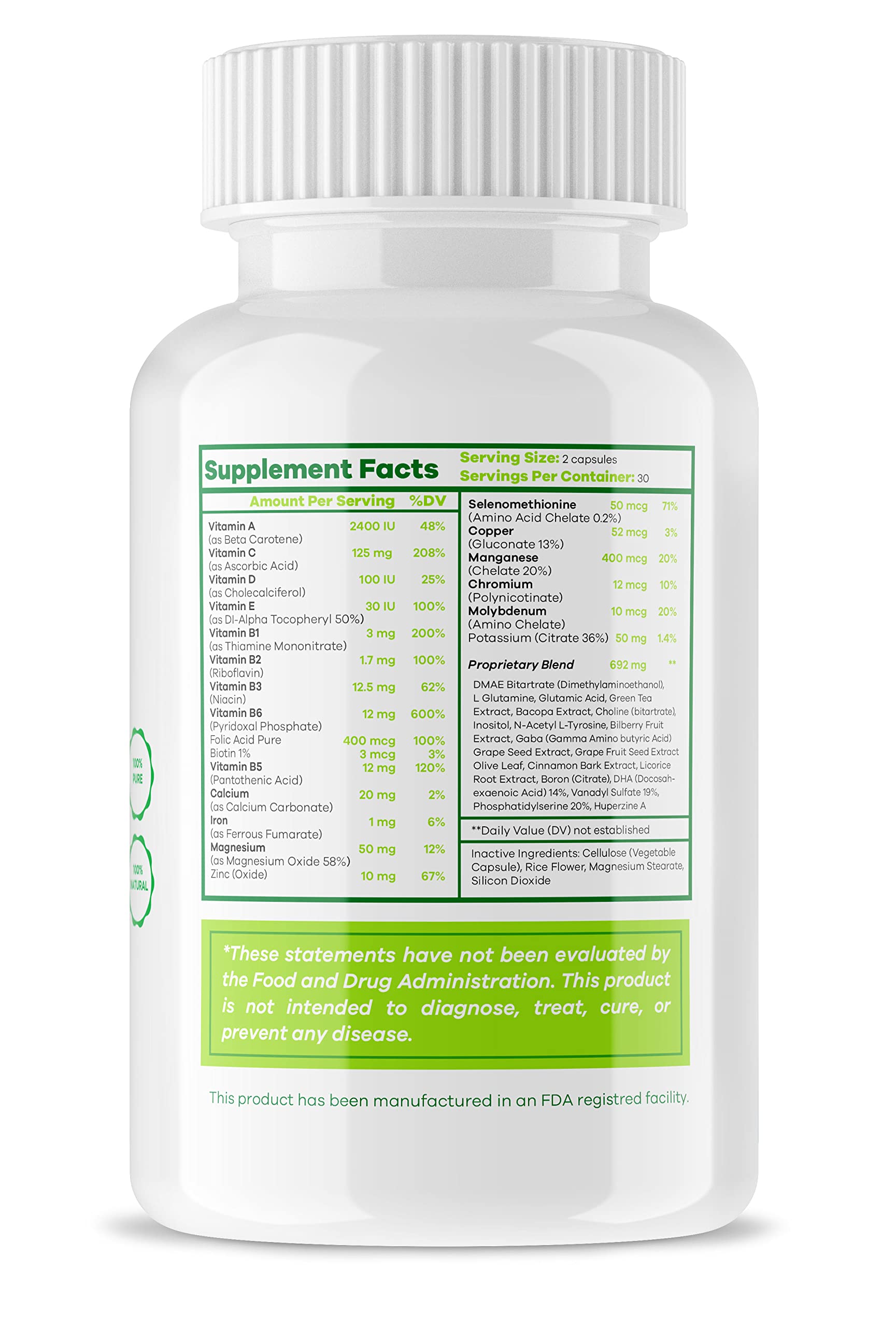 Essential vitamins and minerals blend