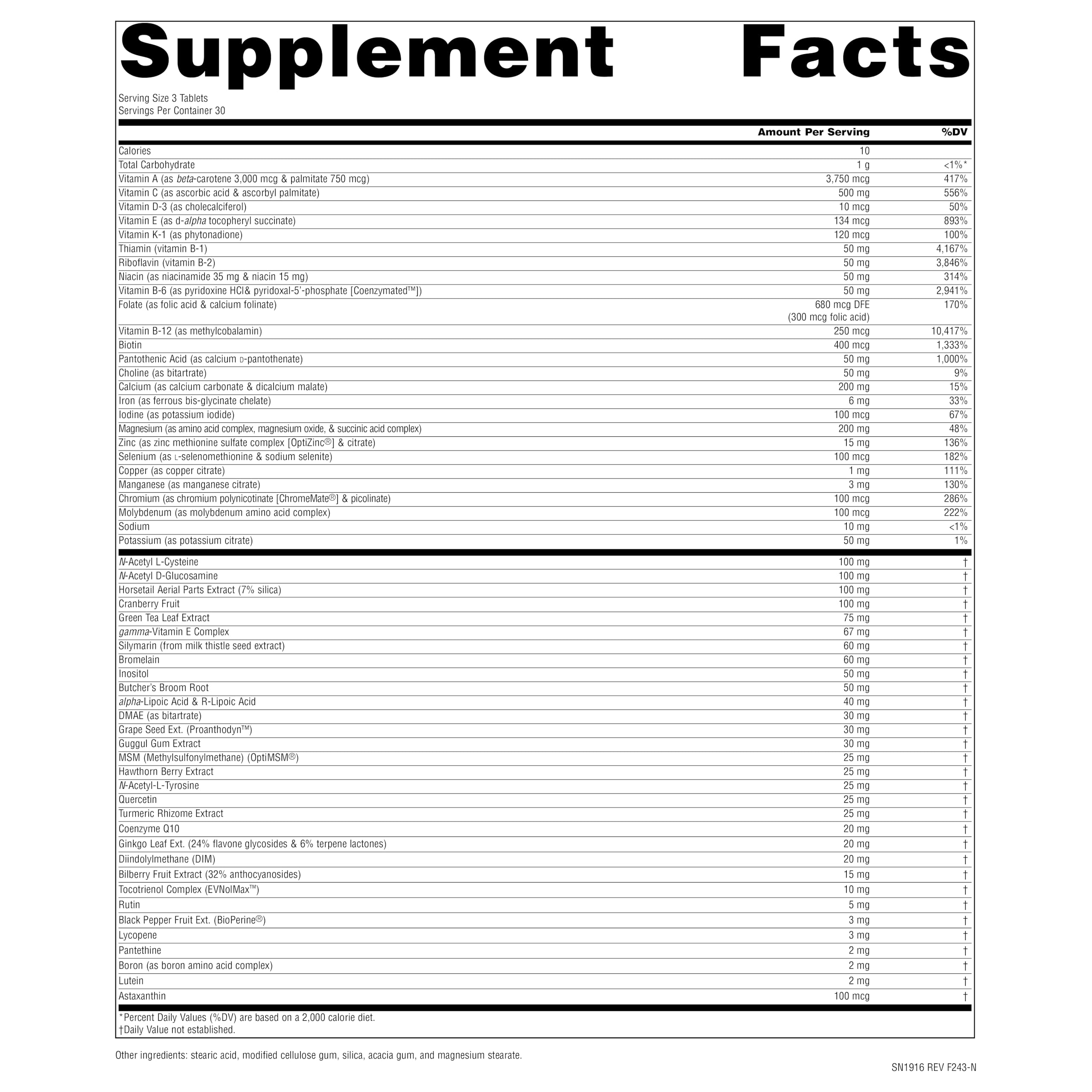 essential vitamins and minerals for women