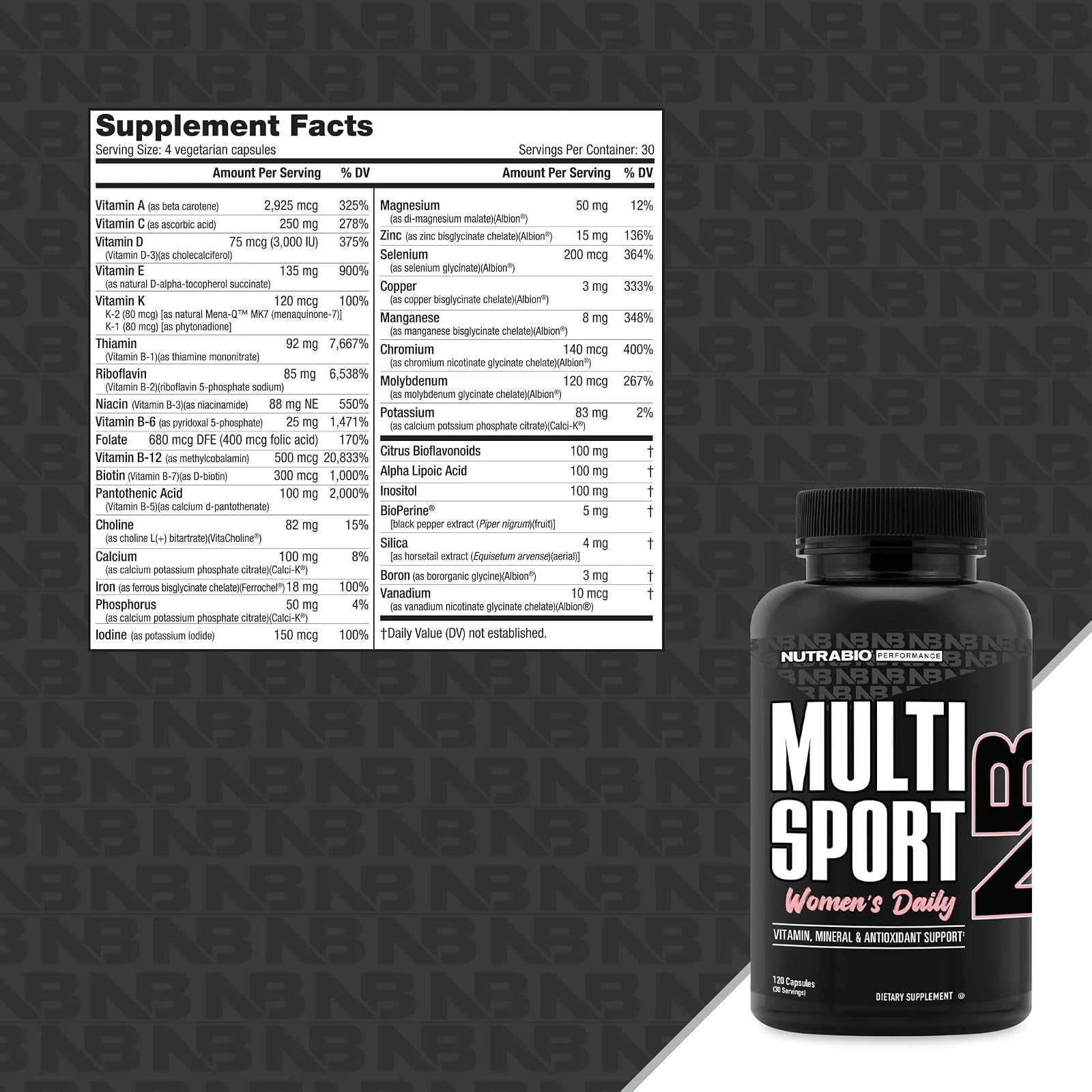 essential vitamins and minerals for women