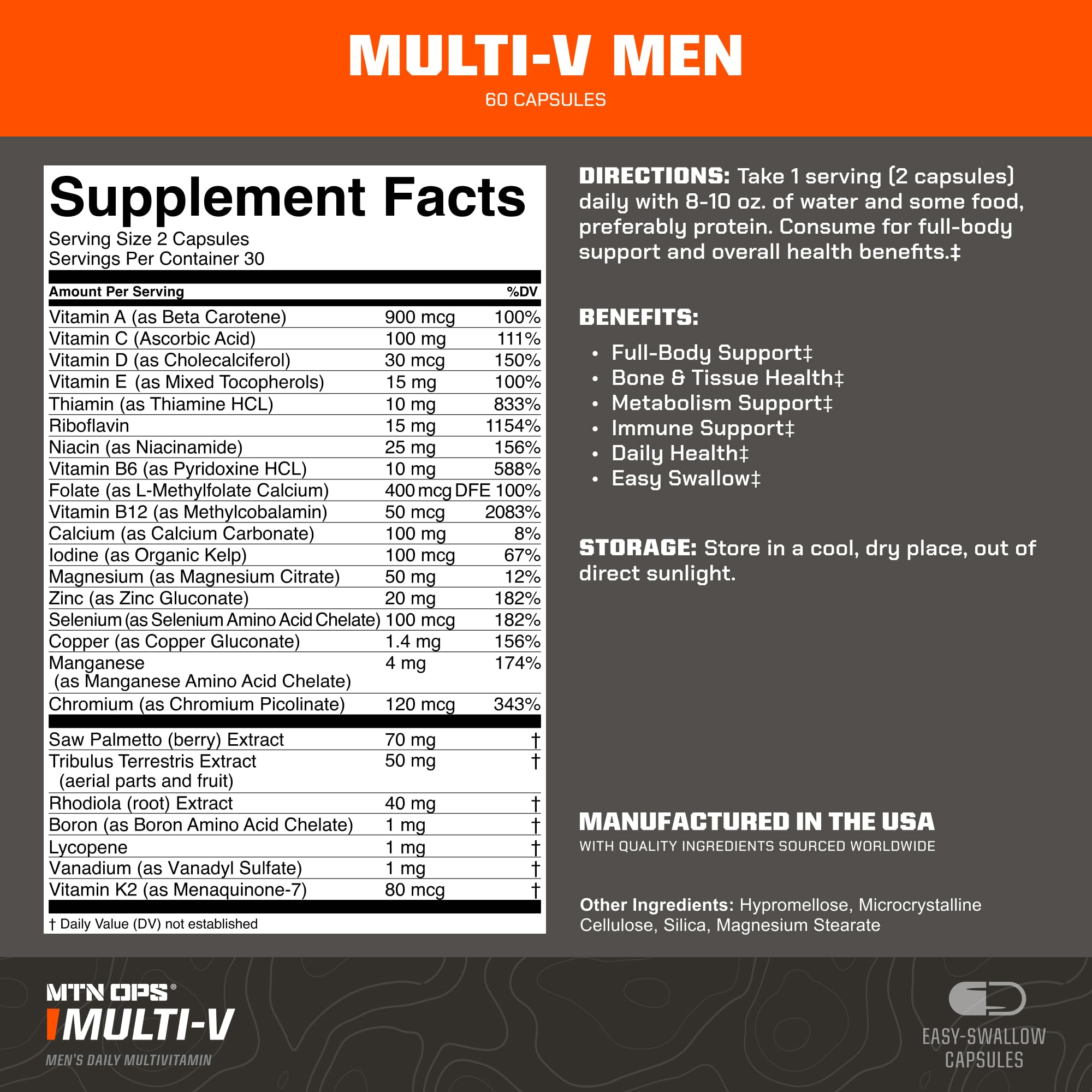 essential vitamins and minerals