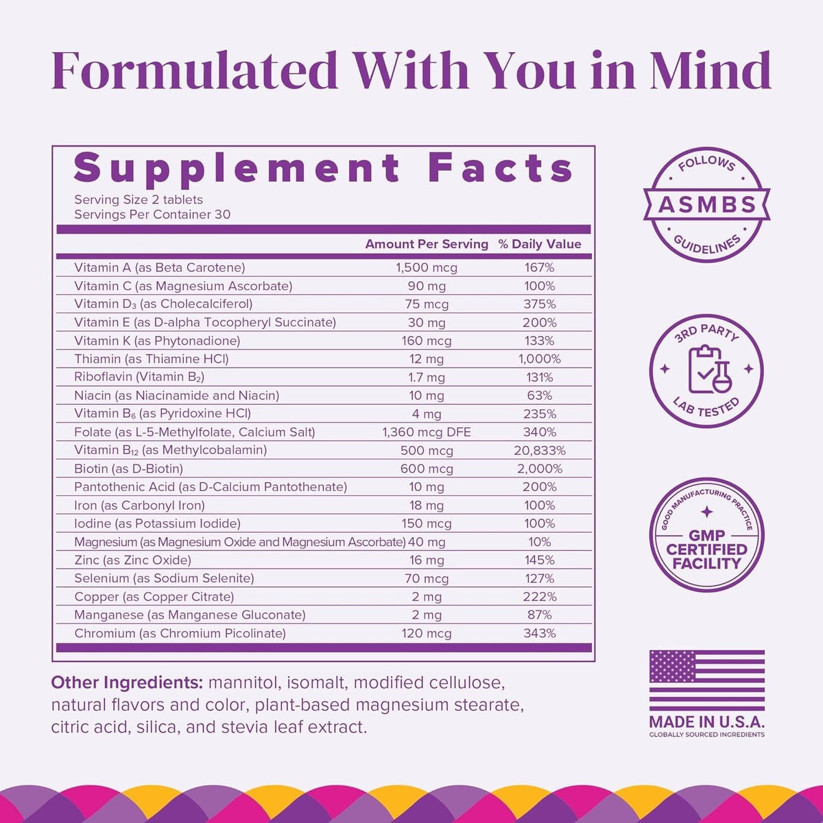 essential vitamins for bariatric patients