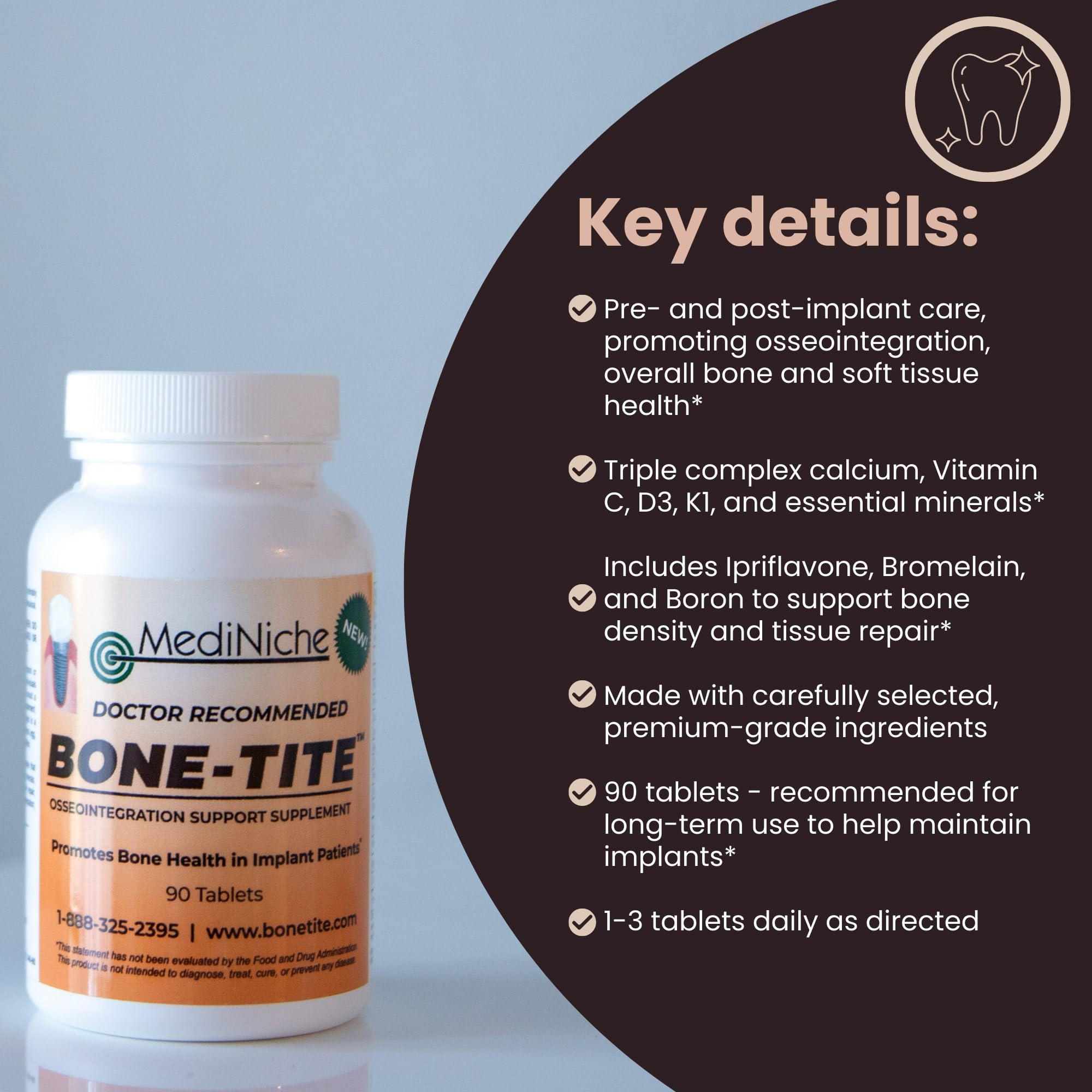 Essential vitamins for dental implant recovery