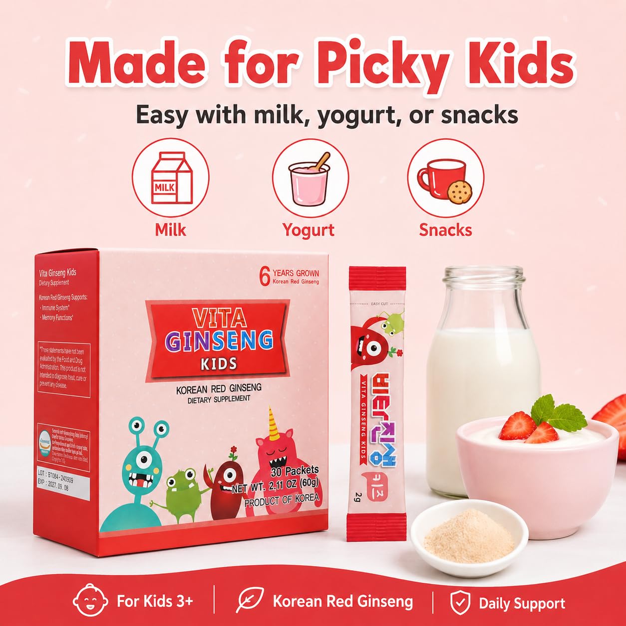 Essential vitamins for growing kids