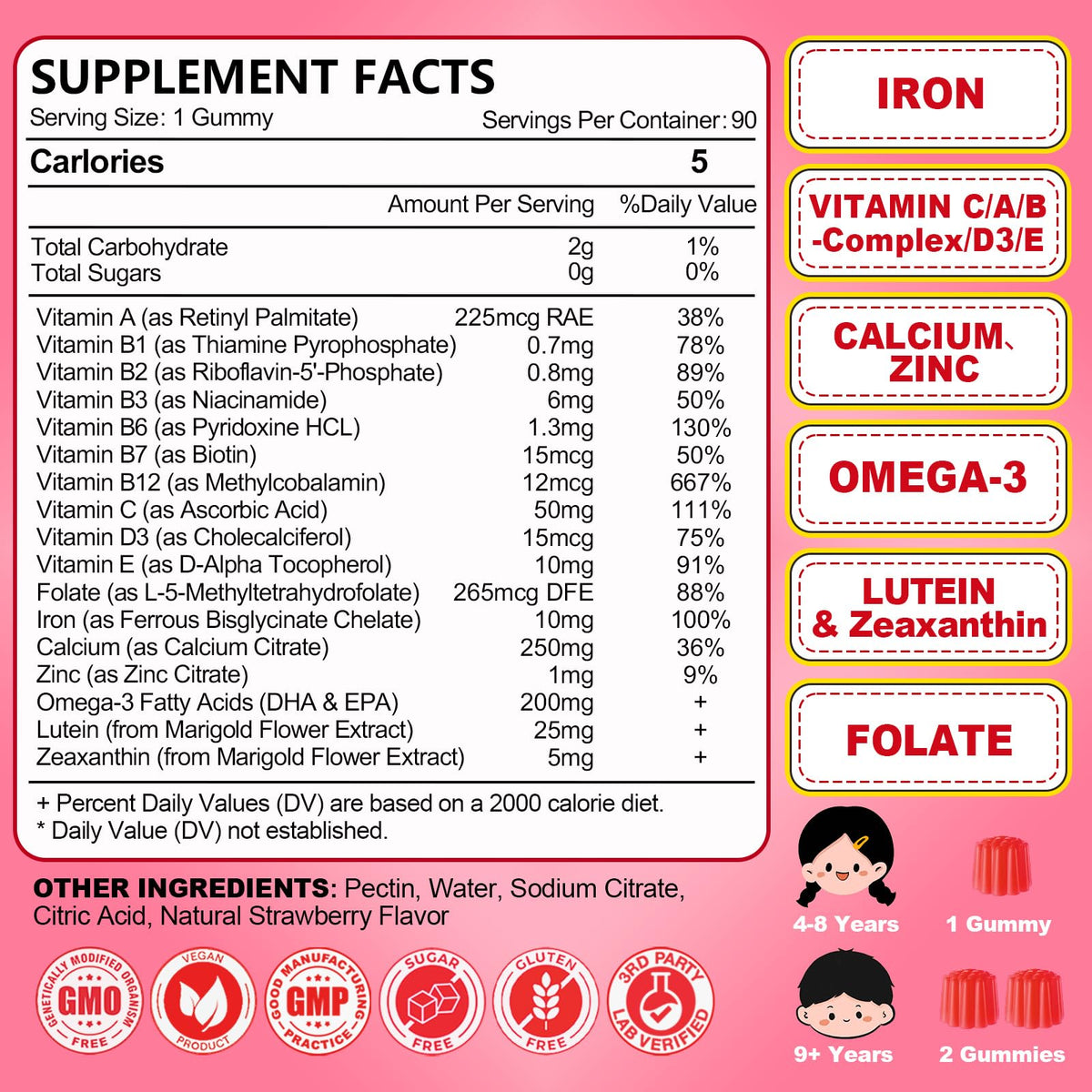 Essential vitamins for growing kids