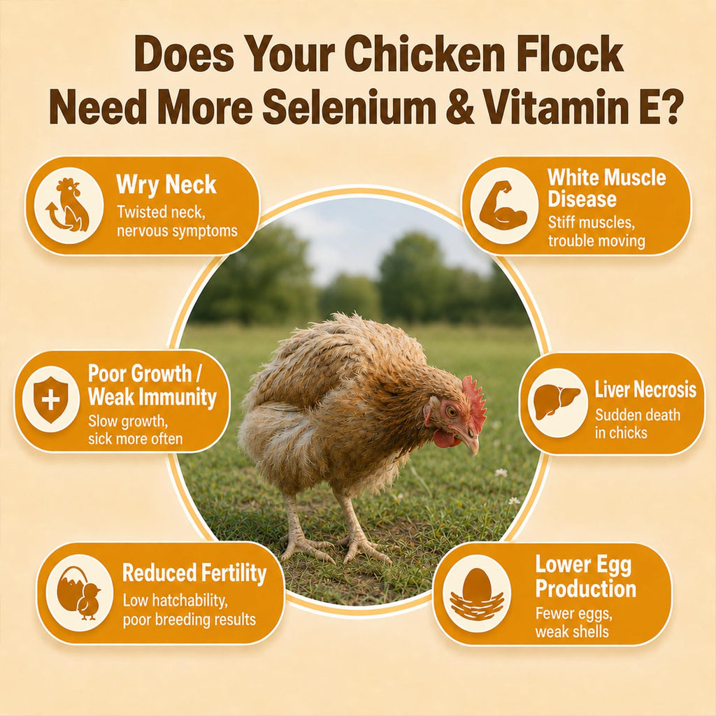 Essential vitamins for healthy chickens