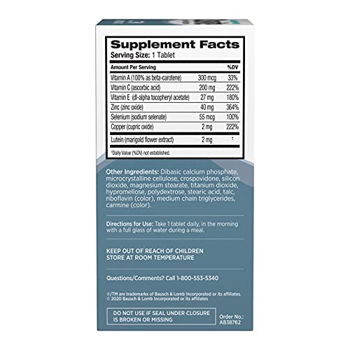 Essential vitamins for healthy eyes