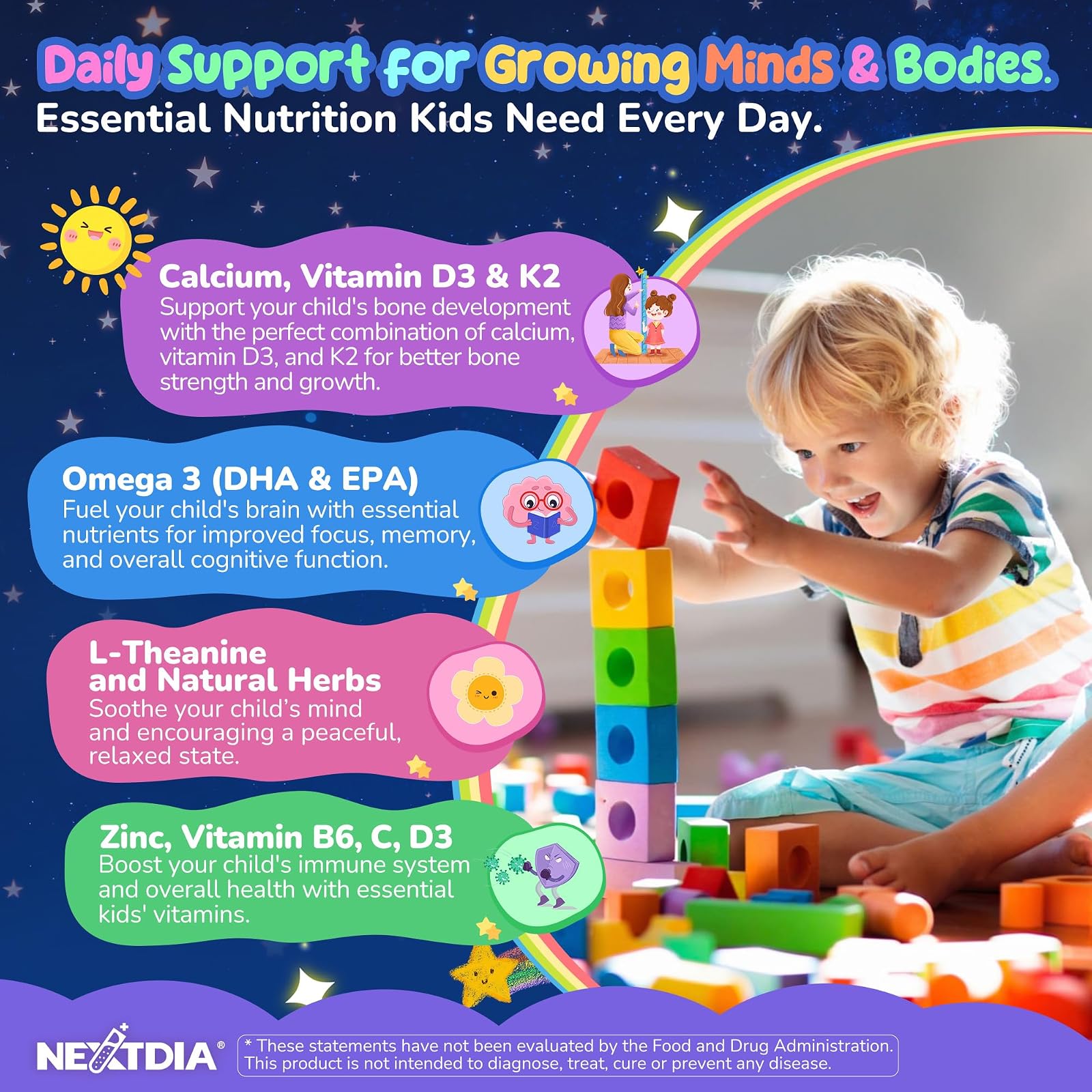 essential vitamins for kids' daily health
