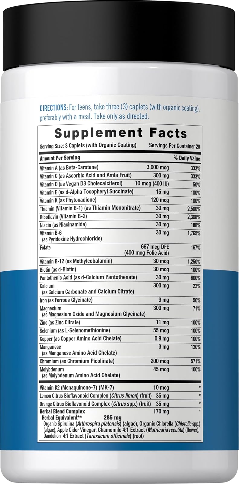 essential vitamins for teen boys
