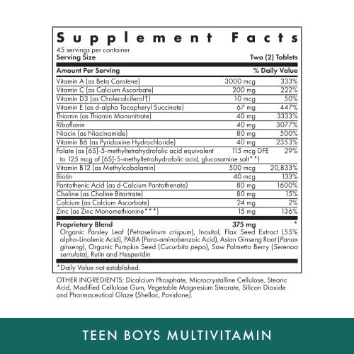 essential vitamins for teenage boys