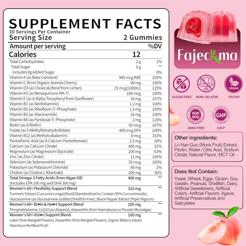 Essential vitamins for women 60+