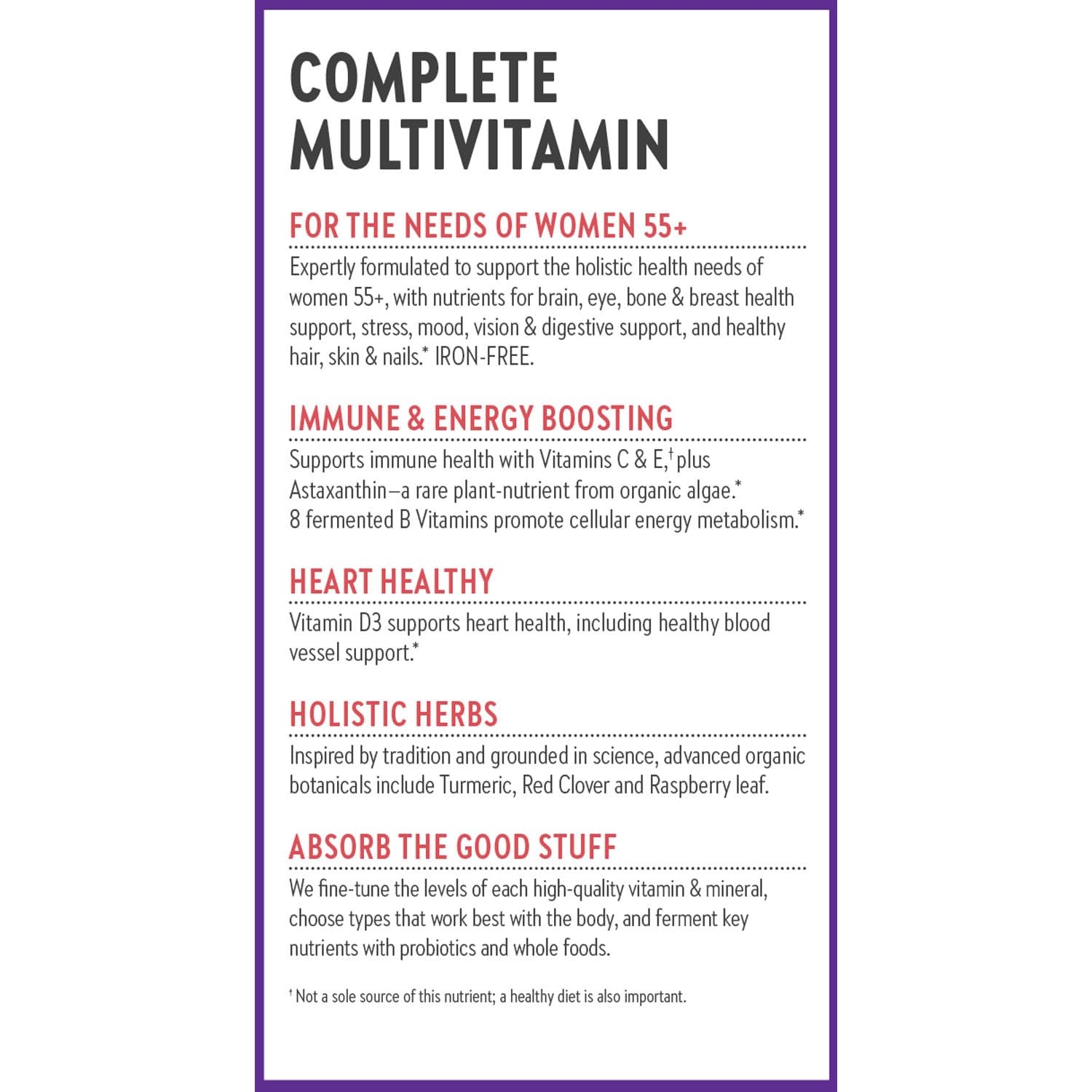 essential vitamins for women's wellness