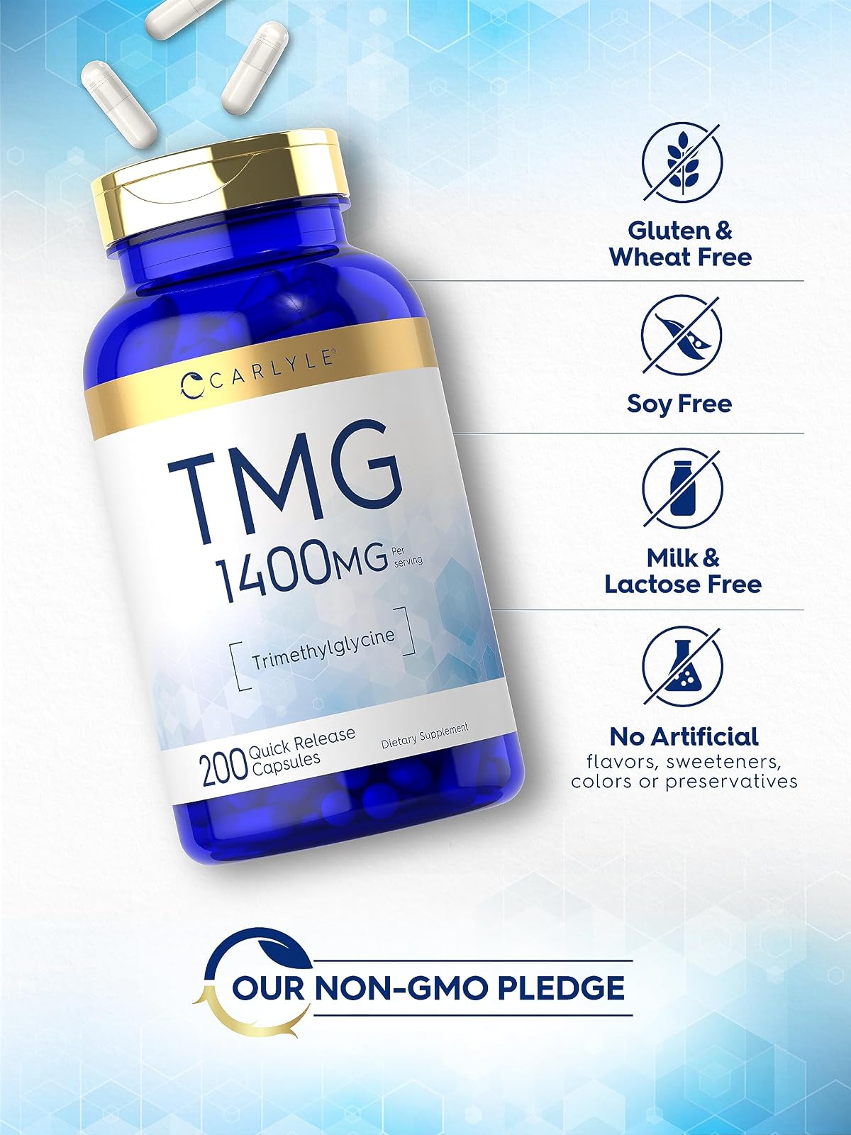 Essential vitamins in Carlyle capsules