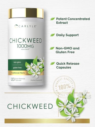 Essential vitamins in chickweed supplement