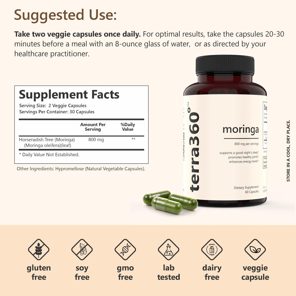 essential vitamins in moringa capsules