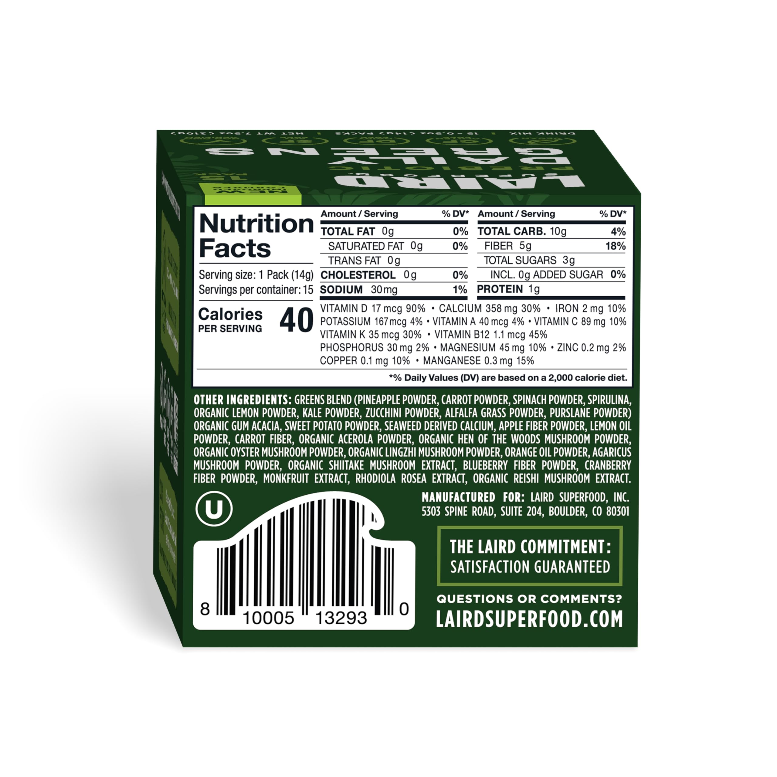 essential vitamins in prebiotics powder