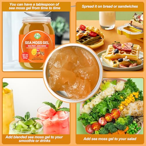 Essential vitamins in sea moss gel