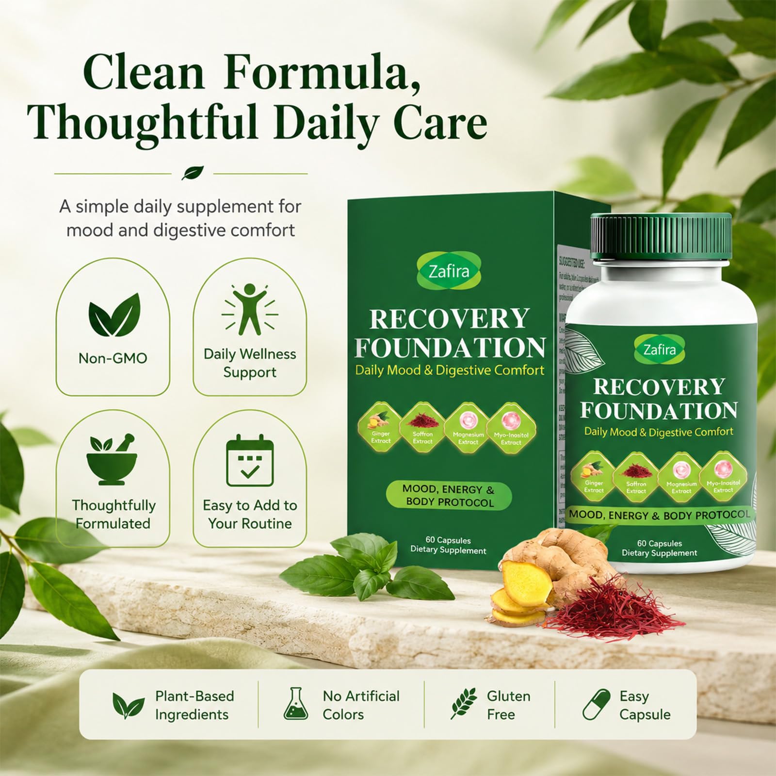 Essential vitamins in Zafira Foundation Capsules