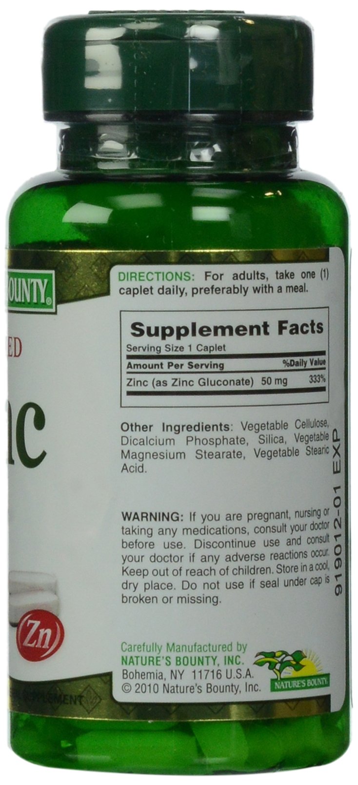 Essential zinc caplets for wellness