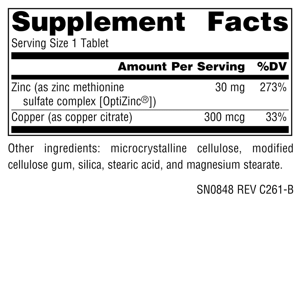 Essential zinc for immune support