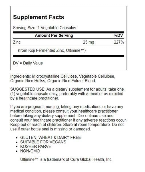 Essential zinc for overall health