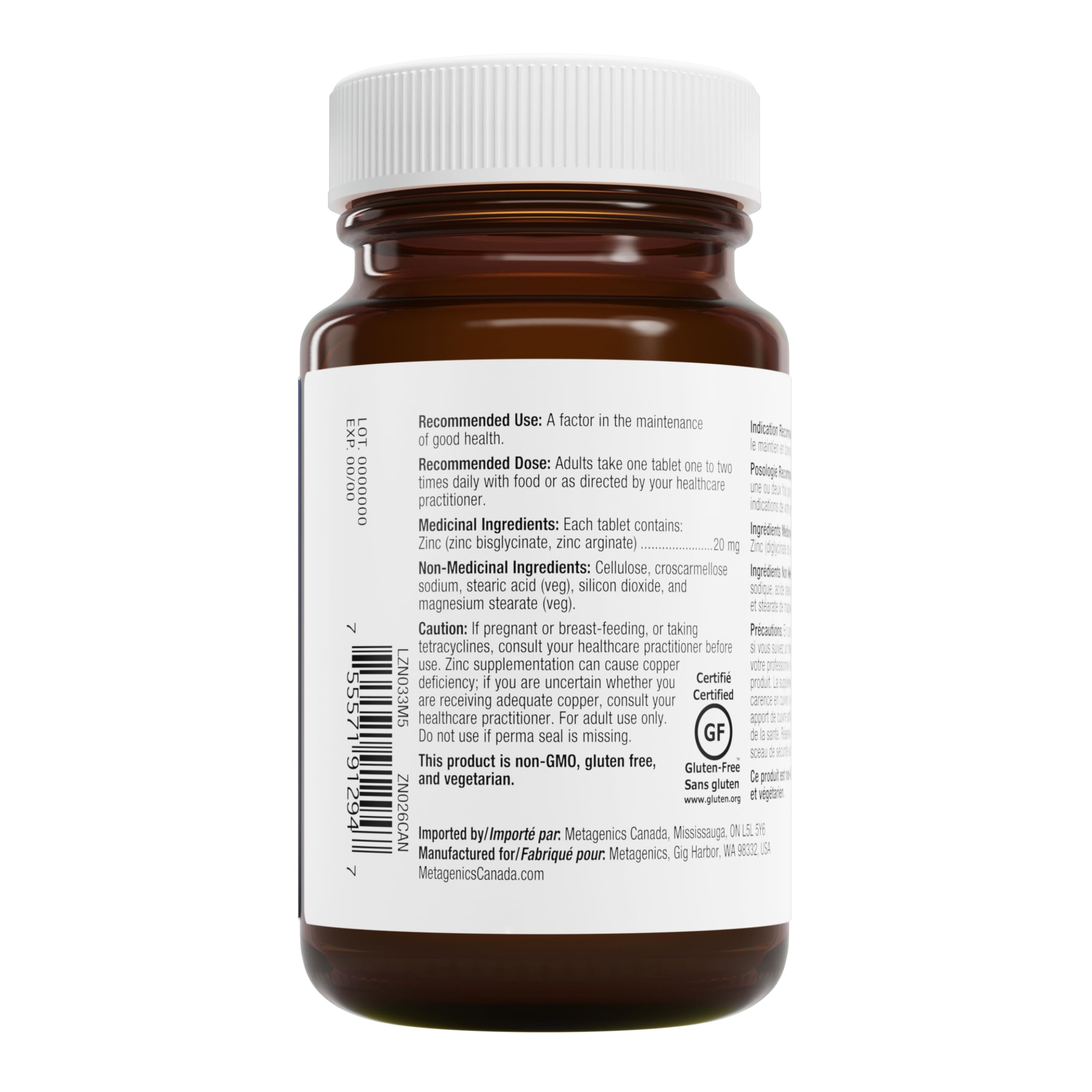 Essential zinc supplement for wellness