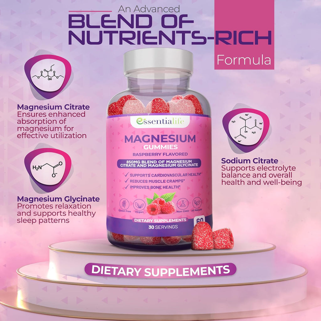 Essentialife magnesium glycinate for muscle support