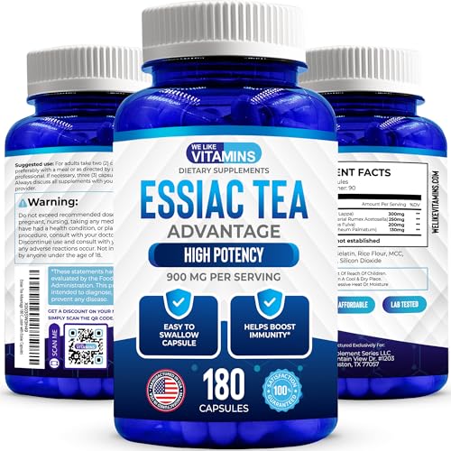Essiac tea capsules for vitality