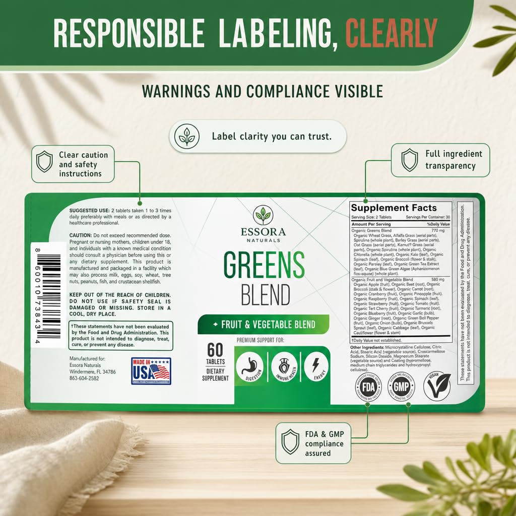 Essora Greens Complex for immune support
