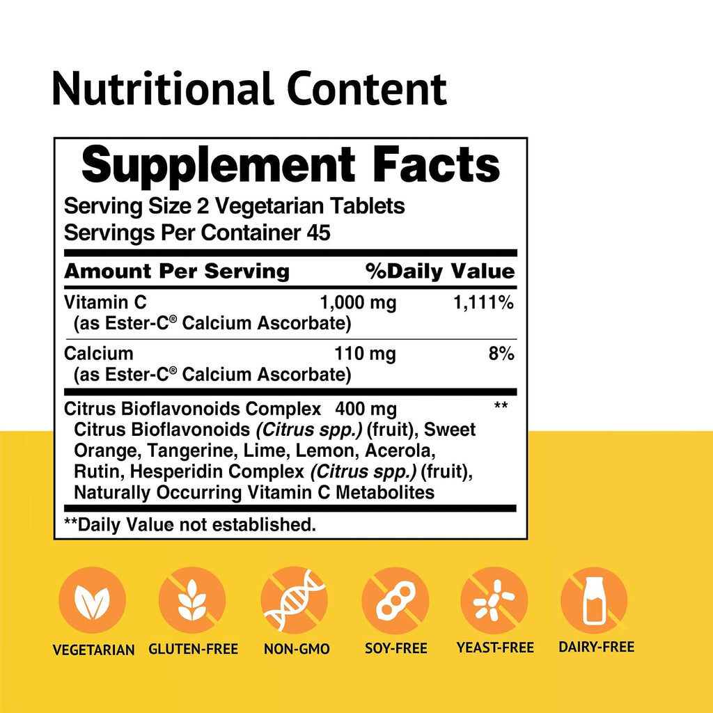 Ester C 500 mg with bioflavonoids