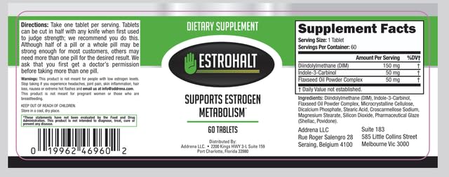 Estrogen Balance Control DIM health support tablets