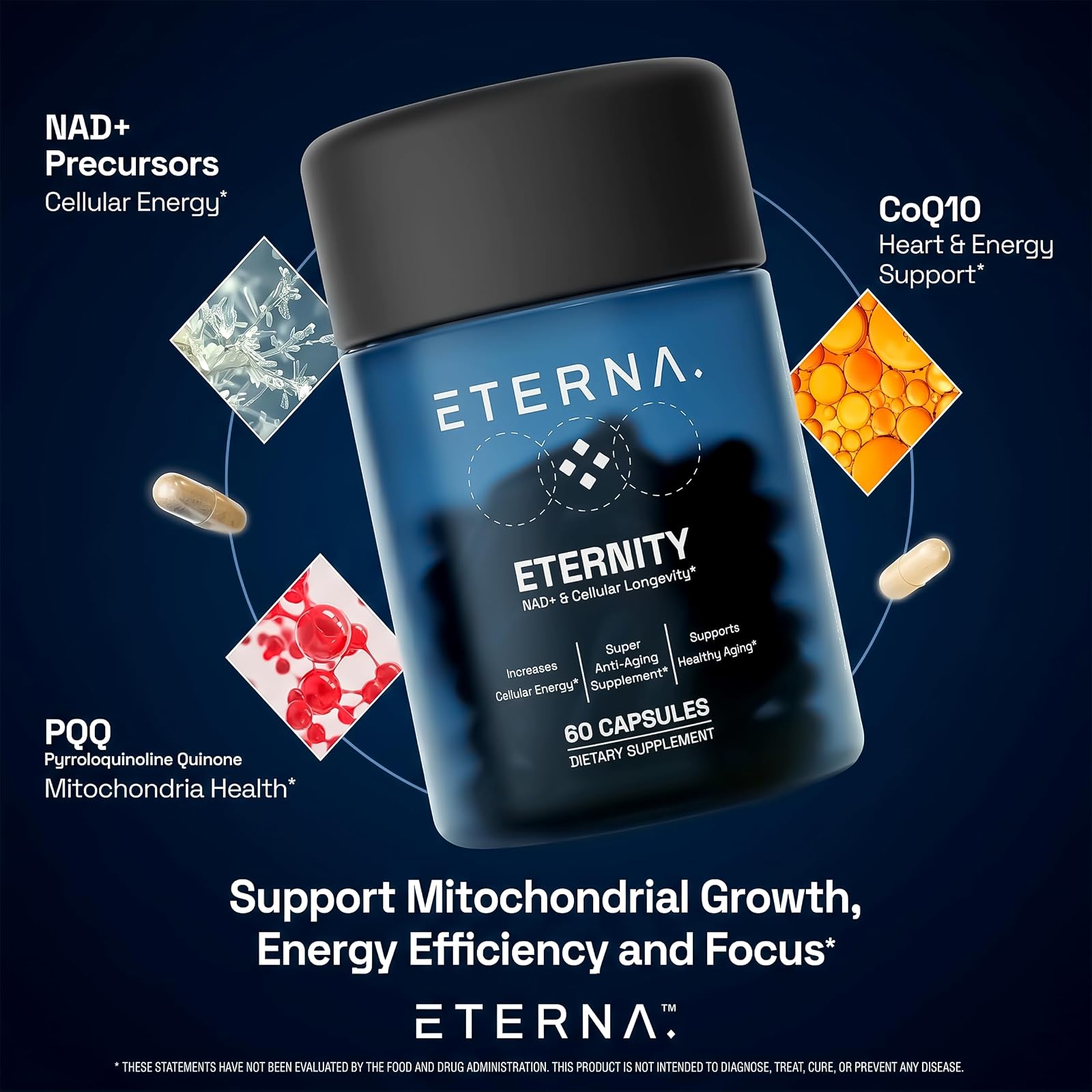Eternity resveratrol capsules for vitality