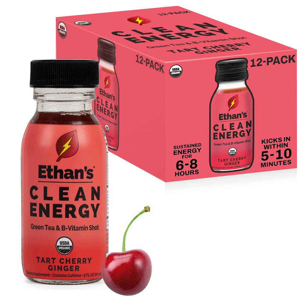 Ethan's organic energy shots tart cherry