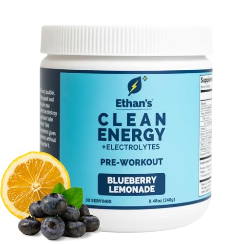 Ethan's pre-workout drink mix blueberry lemonade