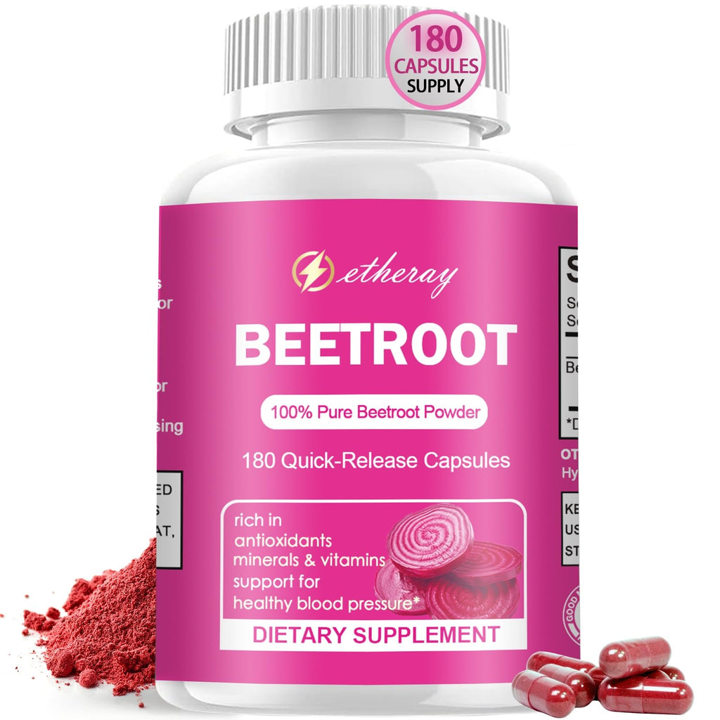 etheray beet root capsules for energy