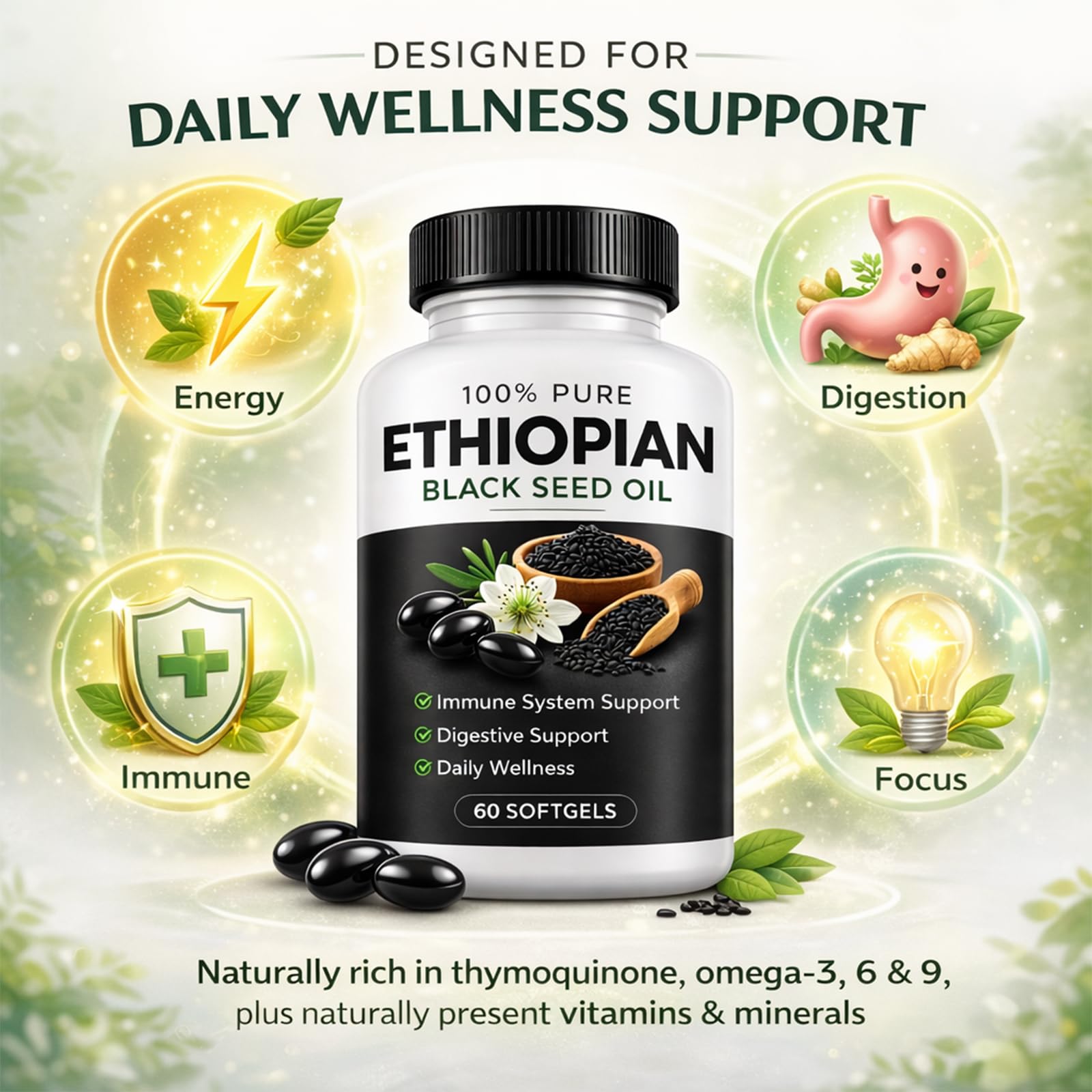 Ethiopian black seed oil benefits