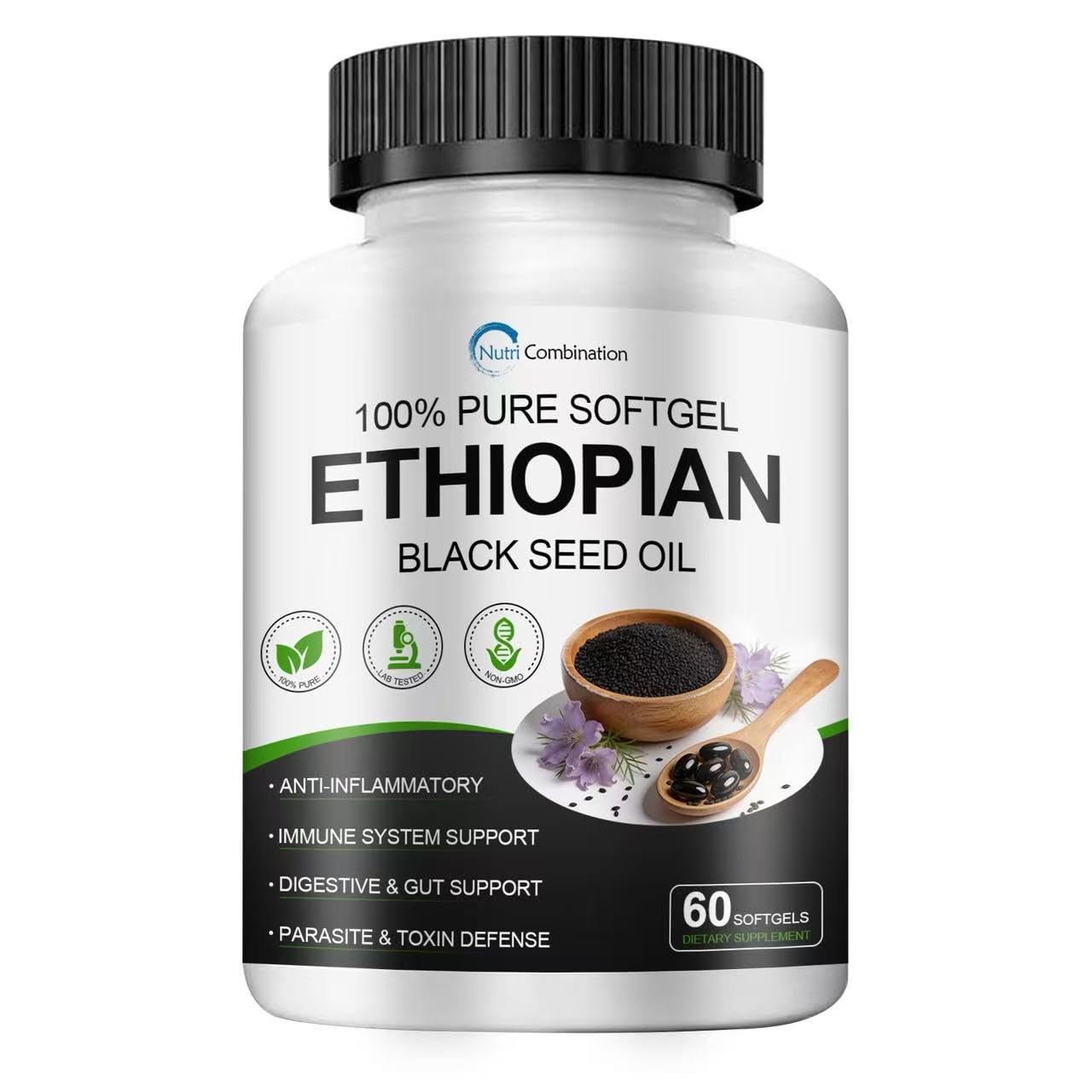 Ethiopian black seed oil capsules