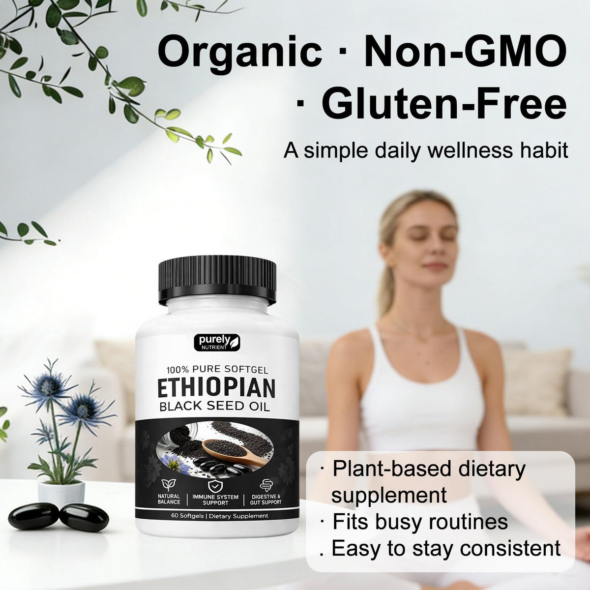 Ethiopian black seed oil immune support
