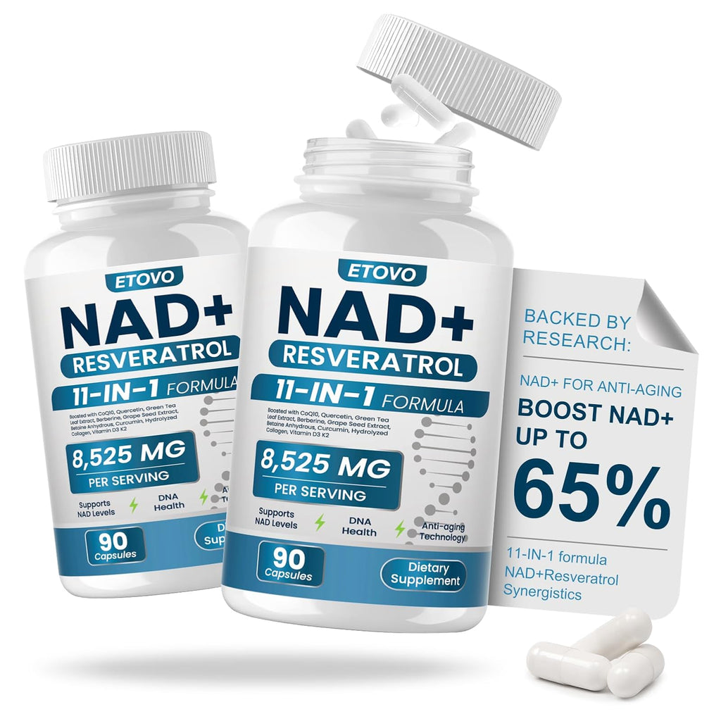 ETOVO NAD+ Liposomal Resveratrol capsules