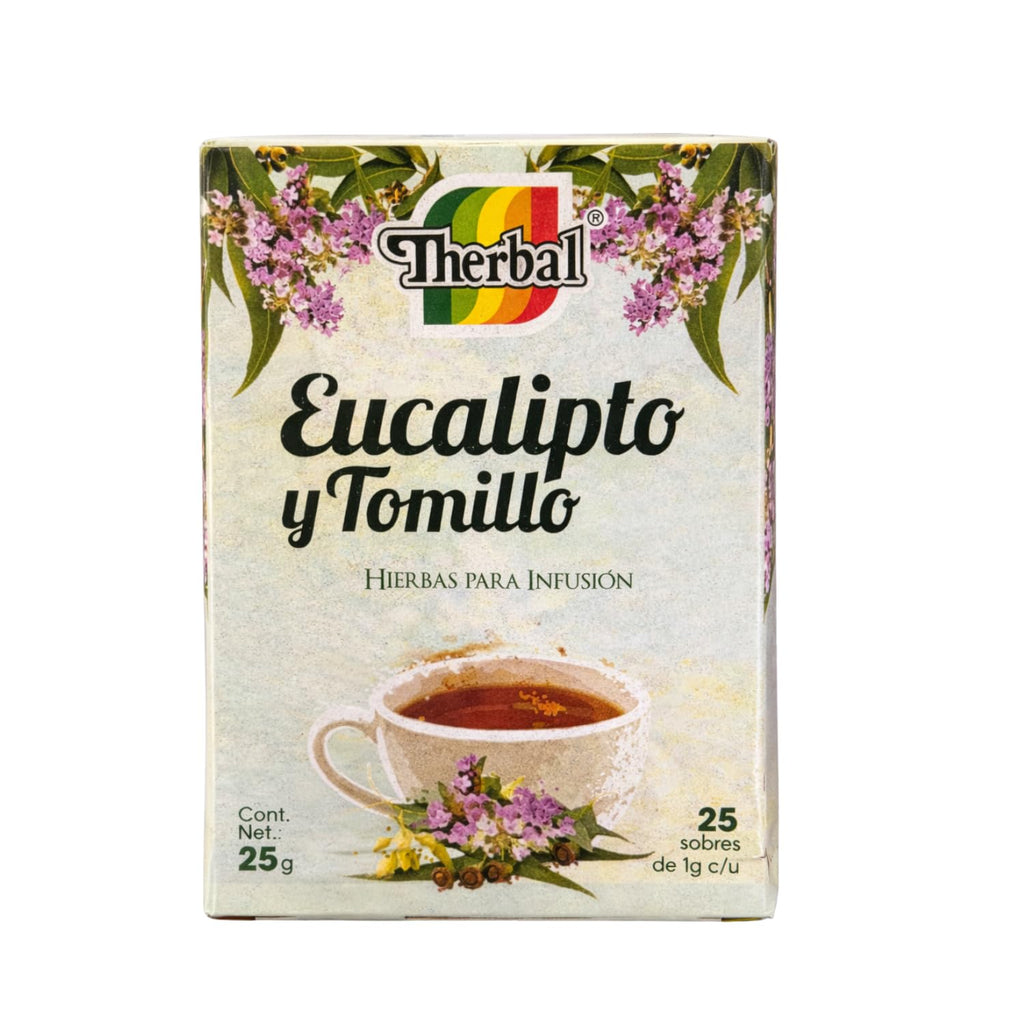 Eucalyptus and thyme herbal tea bags