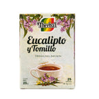 Eucalyptus and thyme herbal tea bags