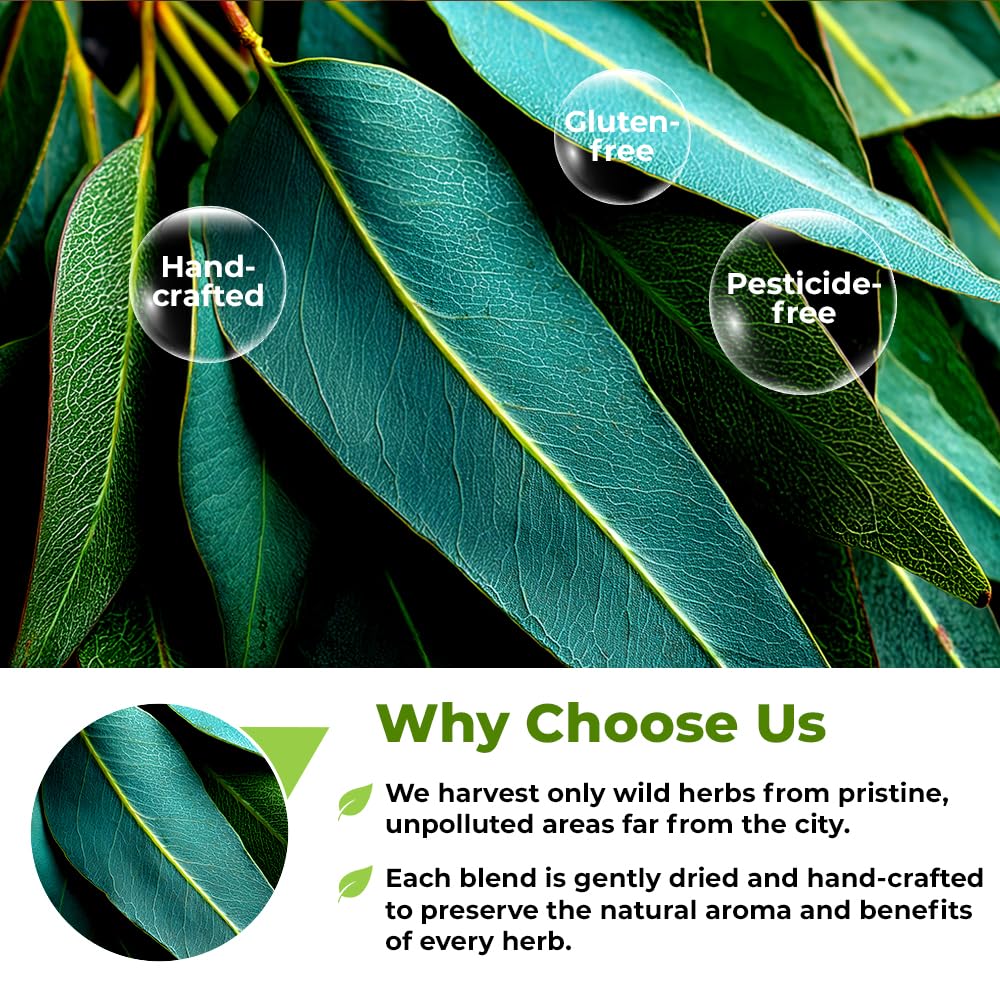 eucalyptus leaves for enhancing herbal teas
