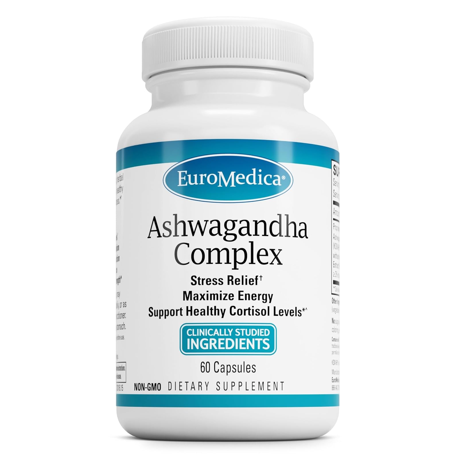 EuroMedica ashwagandha capsules for stress relief