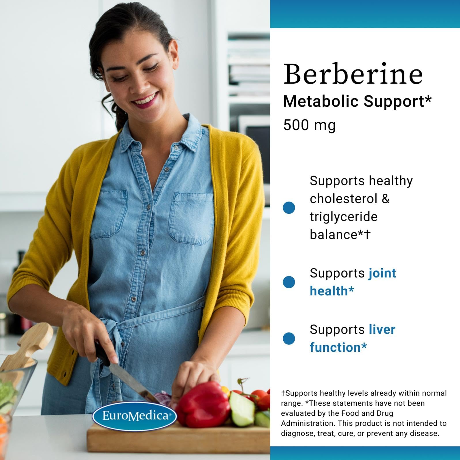 EuroMedica berberine capsules for wellness