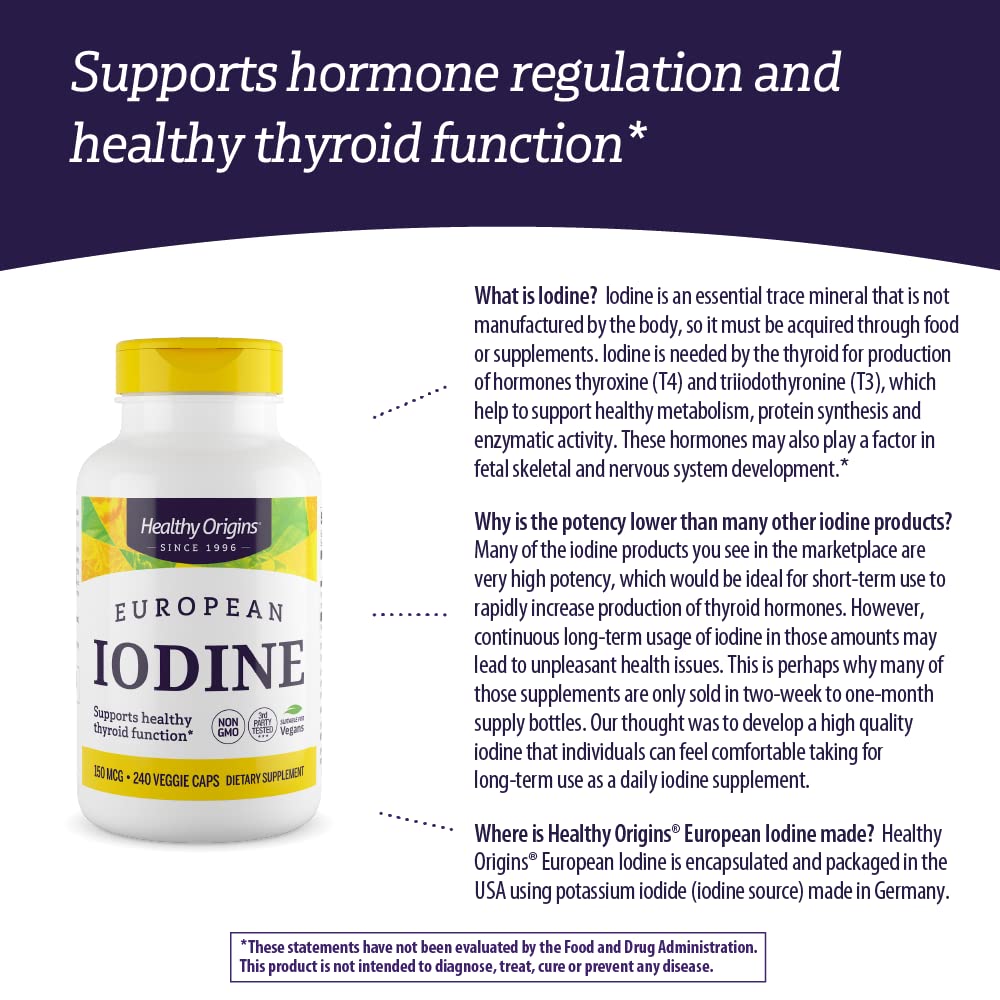 European iodine support for thyroid function
